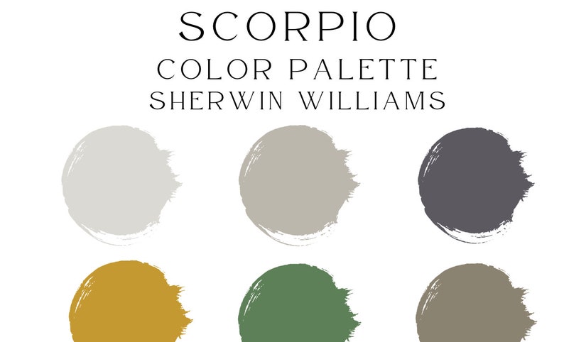 Scorpio Paint Color Palette - Etsy