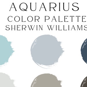 Aquarius Paint Color Palette - Etsy