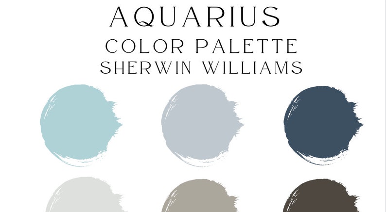 Aquarius Paint Color Palette - Etsy