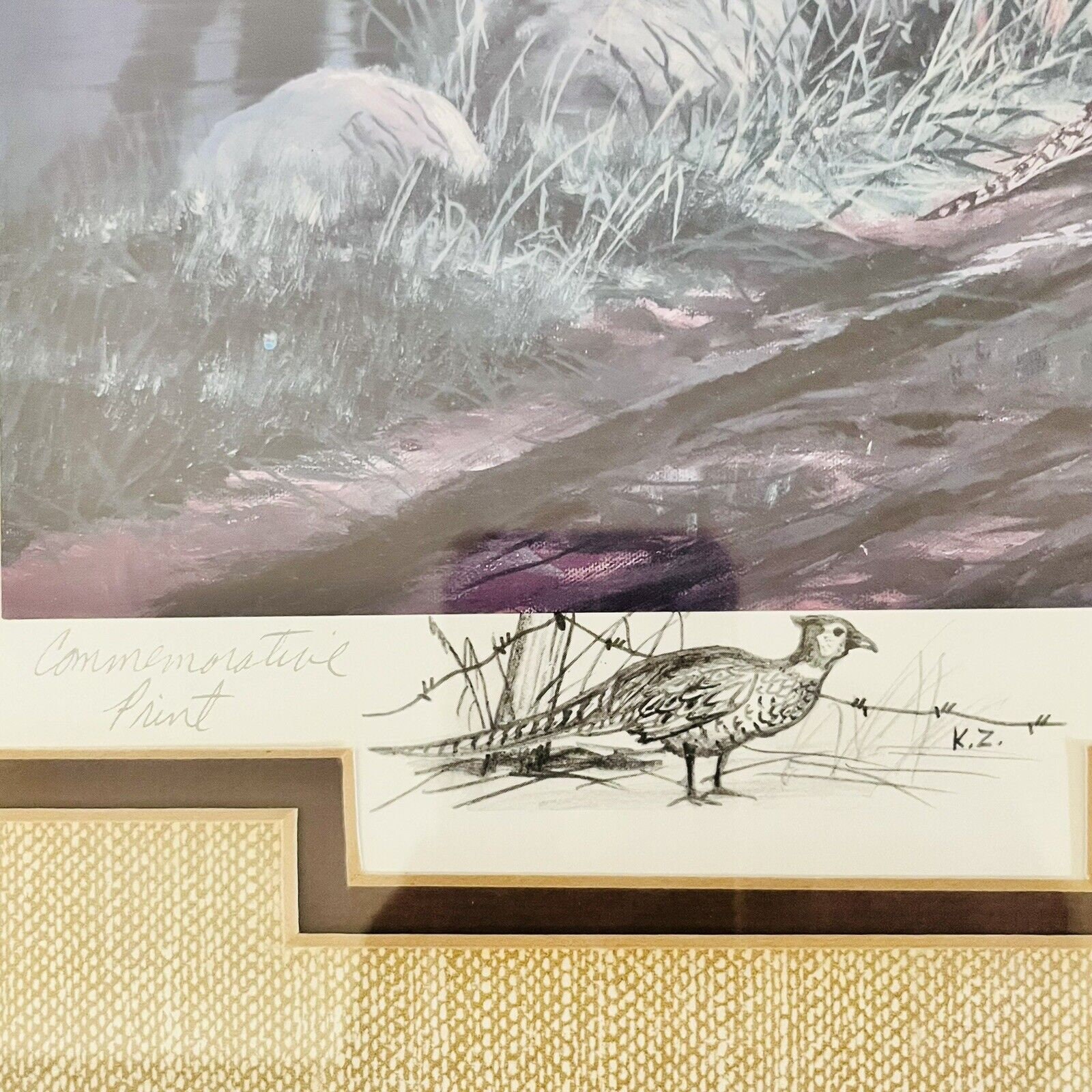 Ken Zylla Framed Commemorative Print 1986 Nary a Care With - Etsy