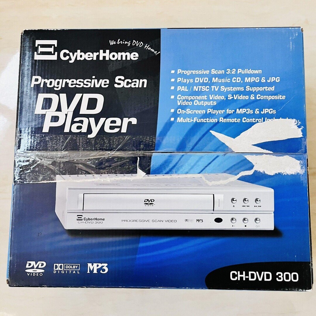 CYBERHOME CH-DVD300 Progressive Scan DVD Player Silver New Sealed - Etsy
