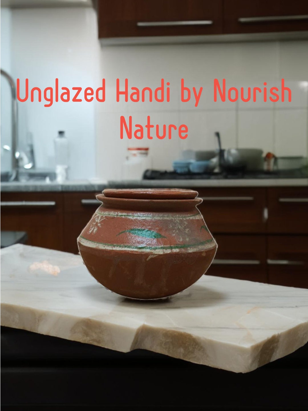 Unglazed Clay Handi for Cooking With Lid Rajastyhan Earthen Kadai/ LEAD ...