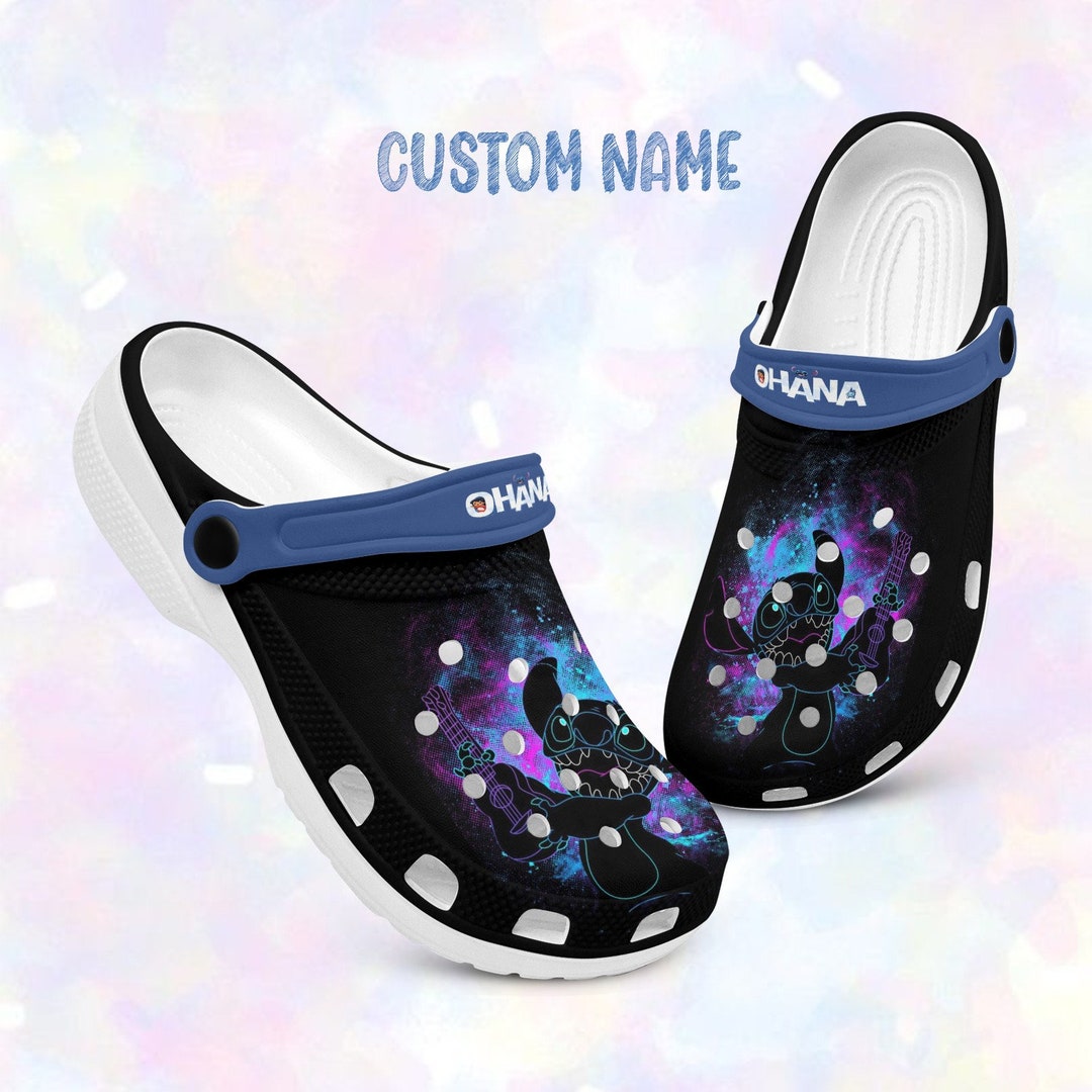 Galaxy Stitch Clogs Shoes Stitch Art Clogs Custom Slipper - Etsy