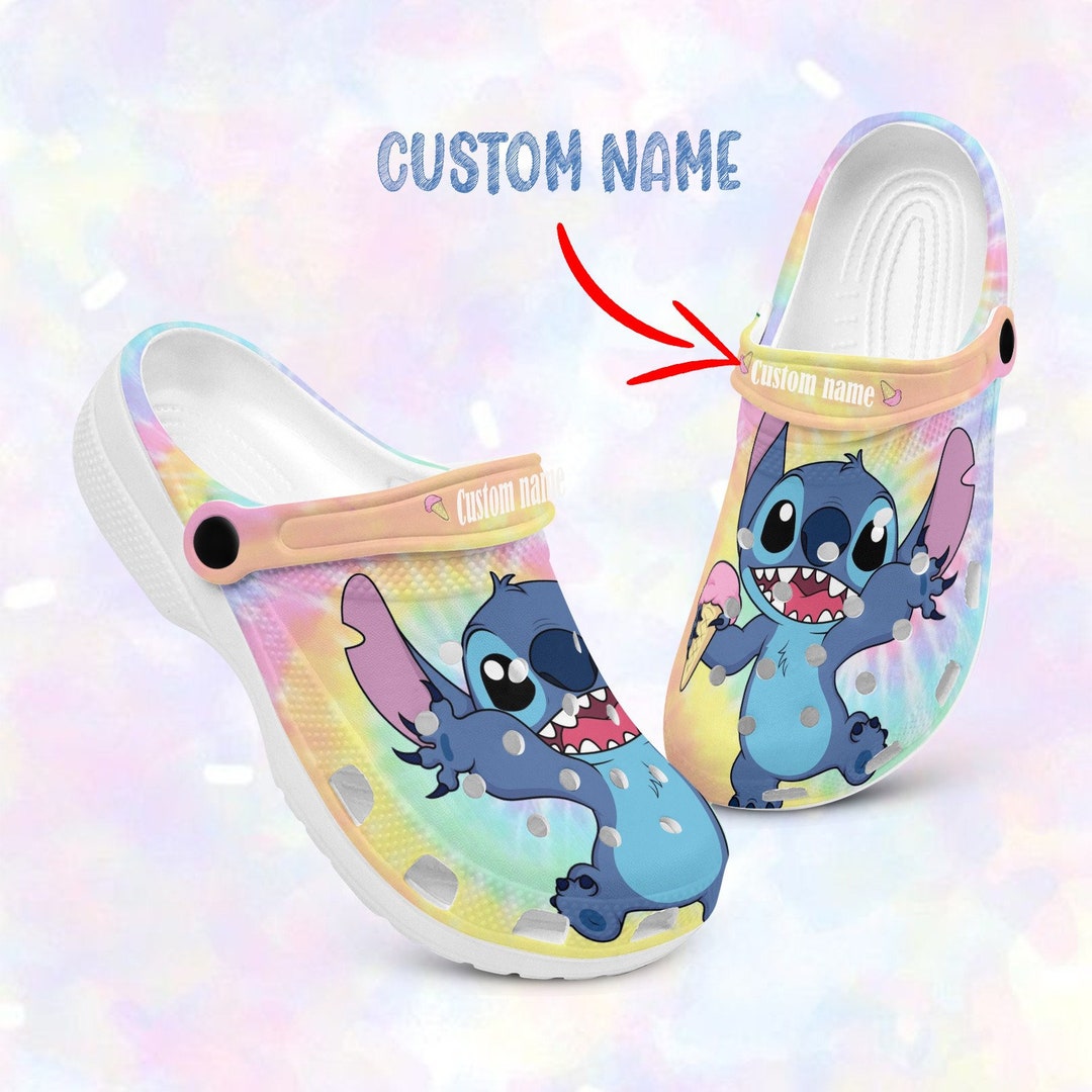 Ice-cream Stitch Clogs Shoes Stitch Love Clogs Custom - Etsy