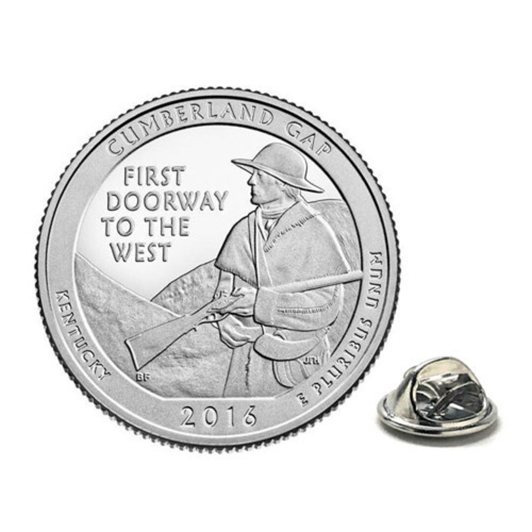 Lapel Pin Cumberland Gap National Park Quarter Coin Uncirculated U.S ...