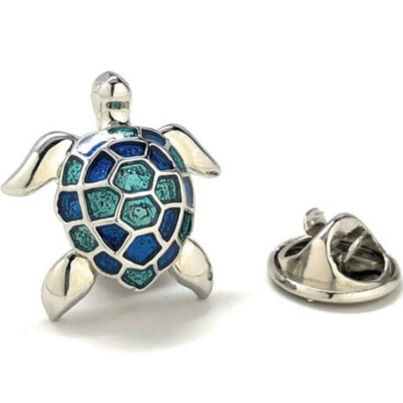 Turtle Enamel Pin - Etsy