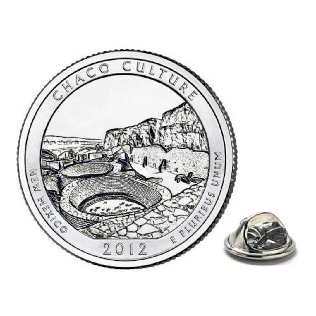 Lapel Pin Chaco National Park Quarter Coin Uncirculated U.S. Quarter ...