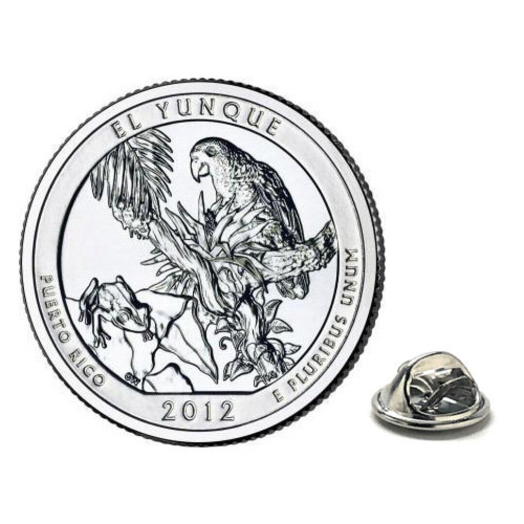 Lapel Pin El Yunque National Park Quarter Coin Uncirculated U.S ...