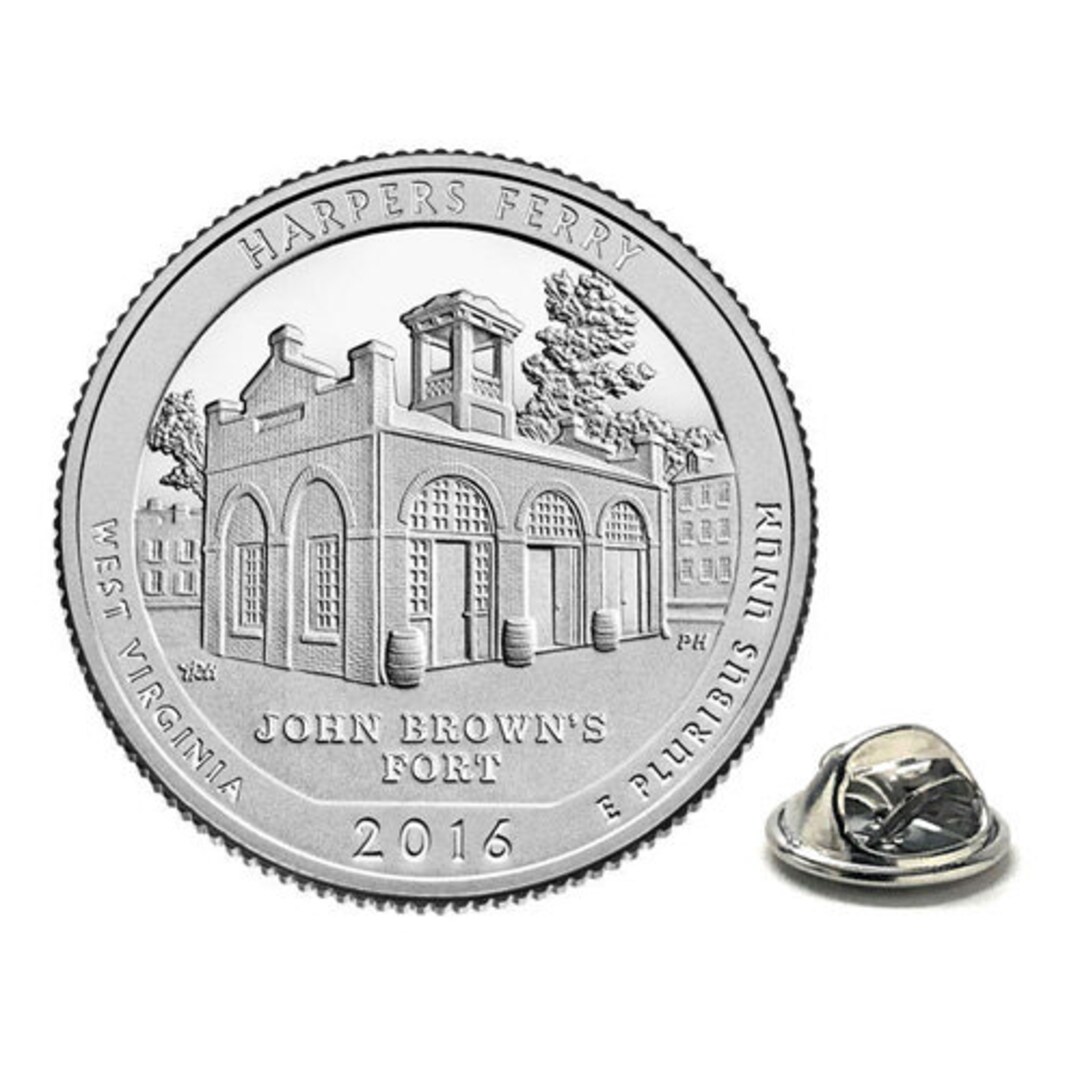 Lapel Pin Harpers Ferry National Park Quarter Coin Uncirculated U.S ...
