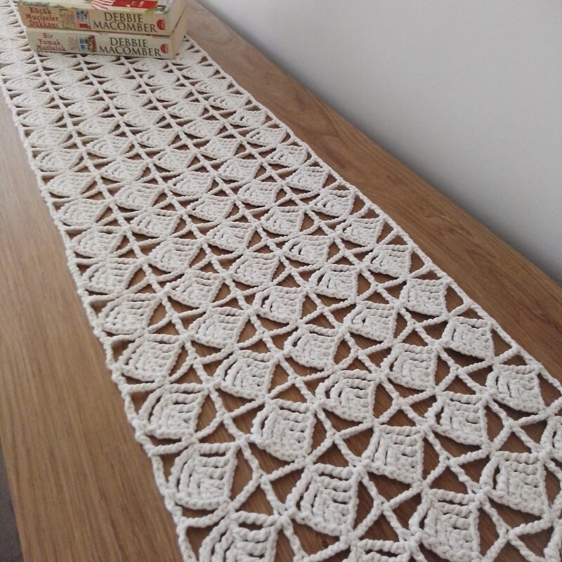 Knit Table Runner - Etsy
