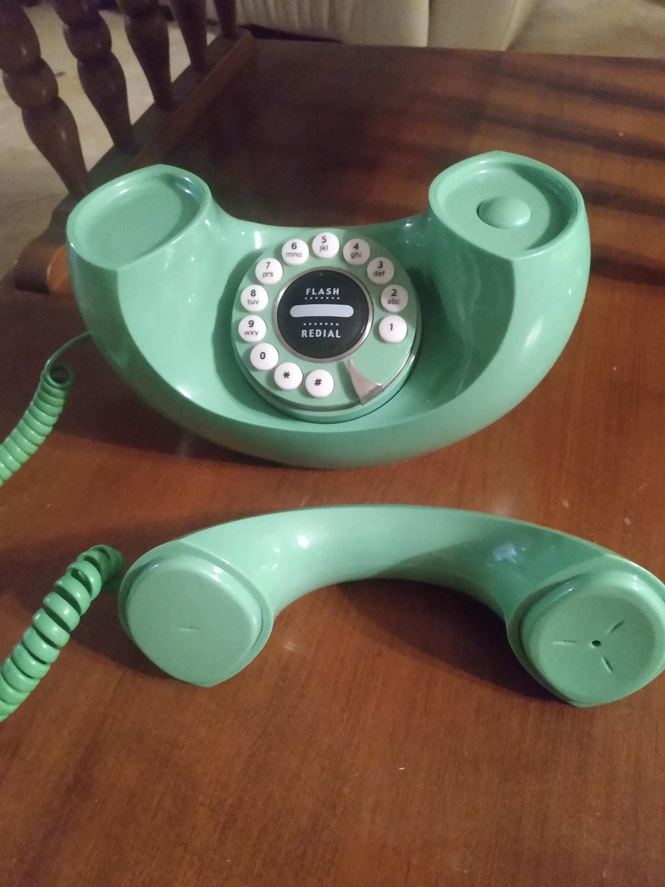 Retro/ Vintage Mint Green "doughnut Phone" - Etsy