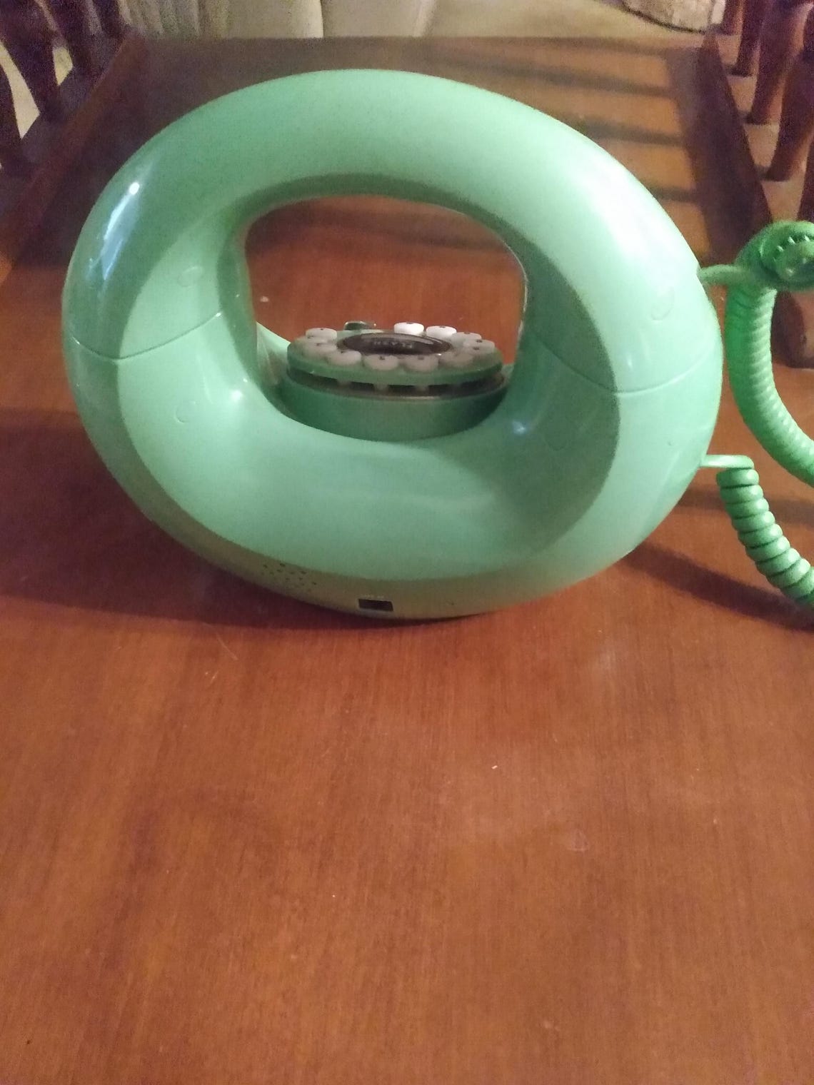 Retro/ Vintage Mint Green "doughnut Phone" - Etsy