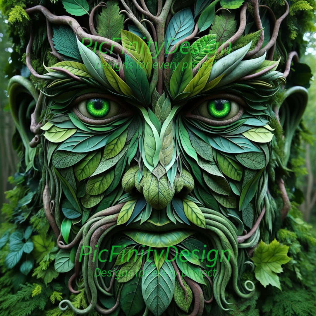 Fictional Scene/picture of a Forest Man. 300 DPI Resolution A3/A4 Pdfs ...