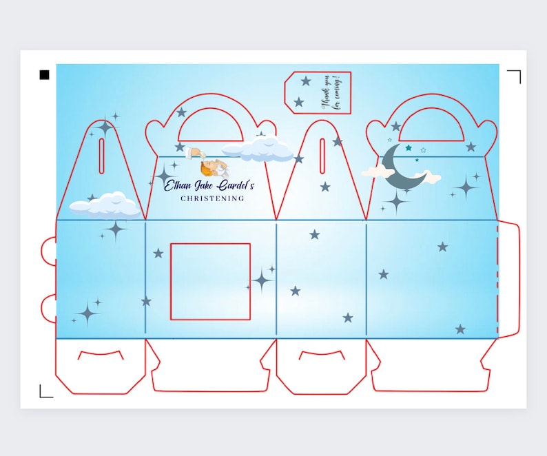 Mini Gable Box Template, Gable Box SVG, Box Template SVG, Party Favor ...