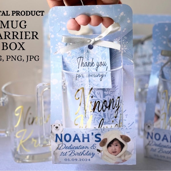 Mug Box Template - Etsy