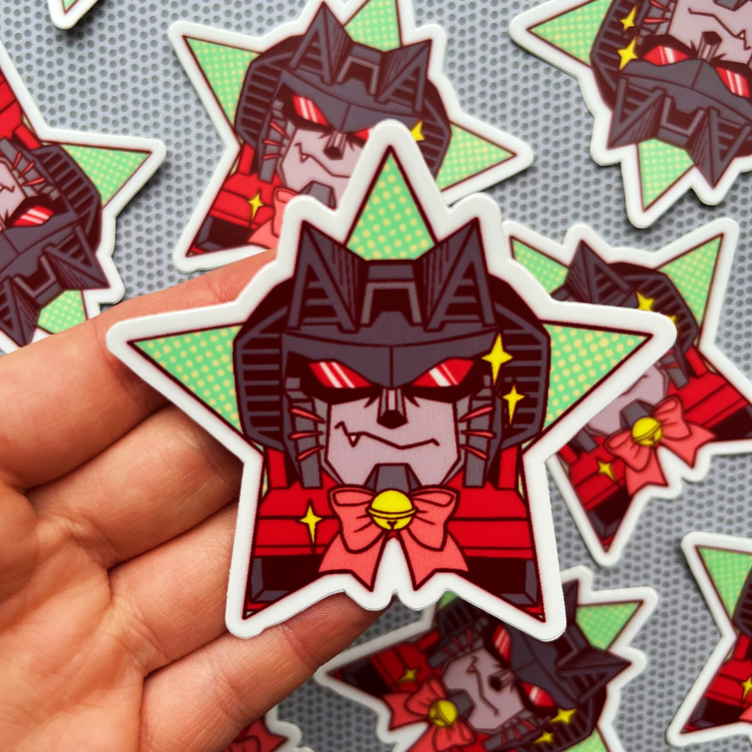 Neko Starscream Transformer Sticker - Etsy