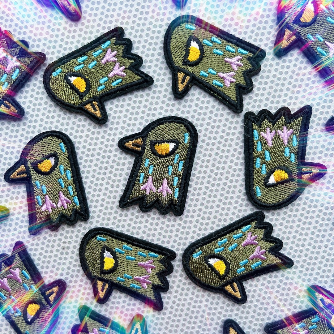 NYC Trash Bird Pigeon Embroidered Patches - Etsy