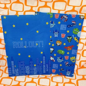 TRANSFORMERS ANIMATED ⋆ Autobot Stationery Double Sided Folder - Etsy