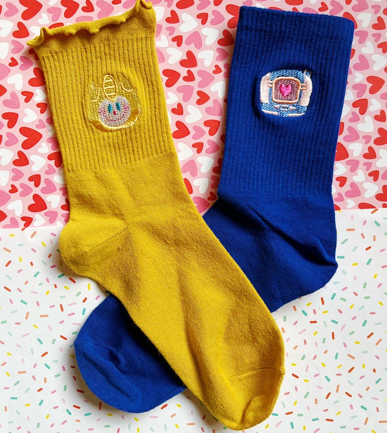 Transformers Bumblebee and Soundwave Embroidered Socks - Etsy