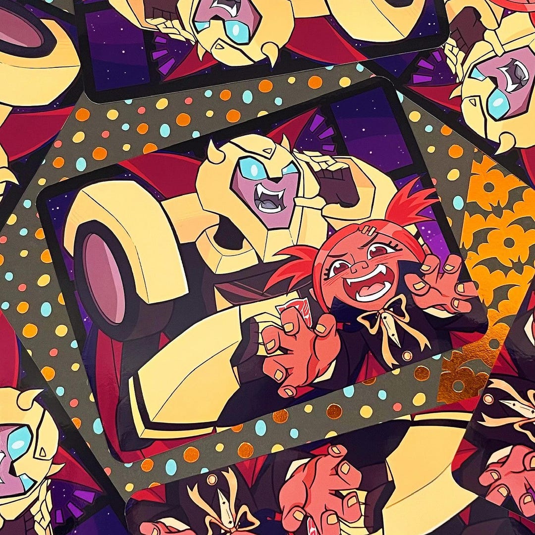 Transformers Animated Bumblebee + Sari Print - Etsy
