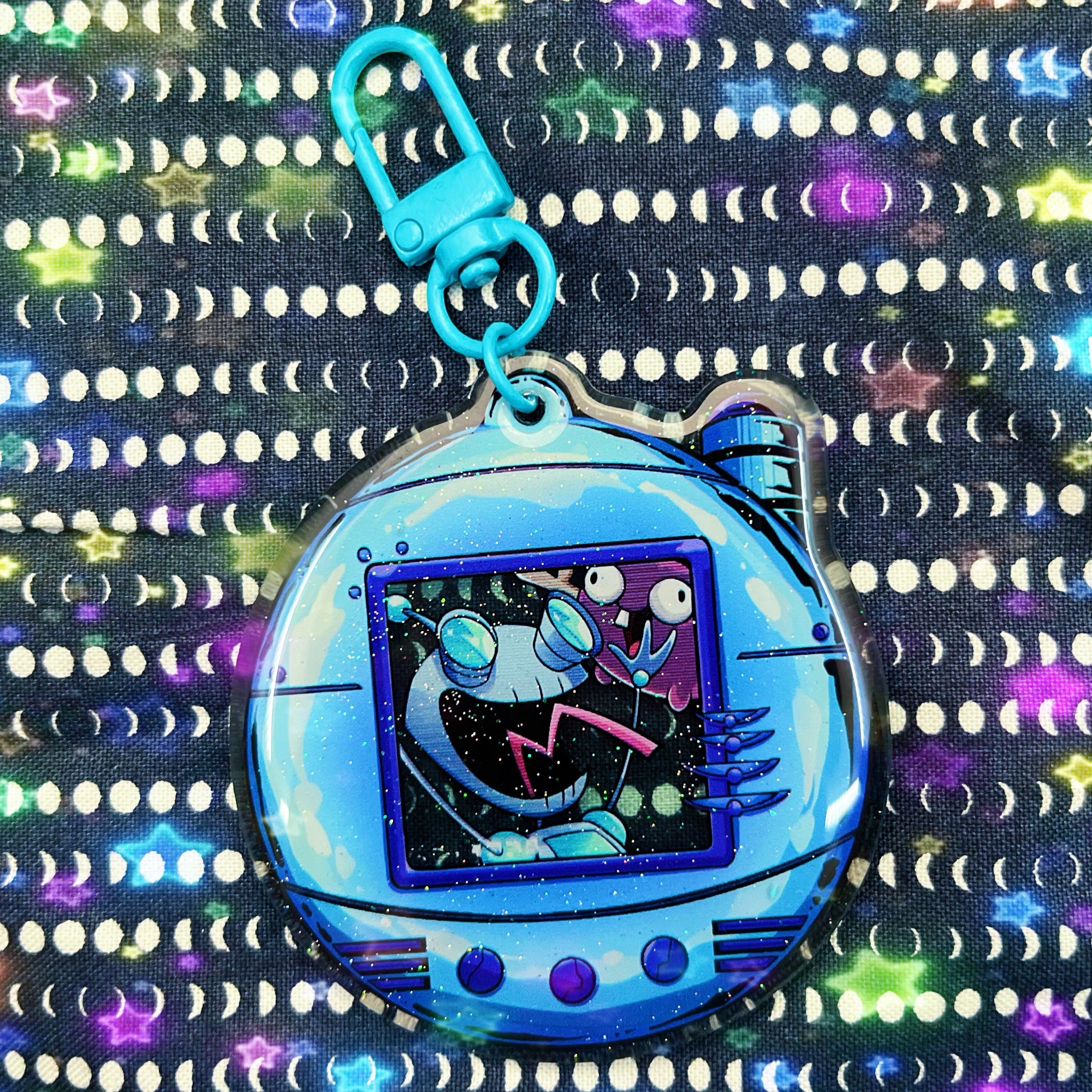 Llavero Alien Invader Zim Gir Tamagotchi - Etsy España