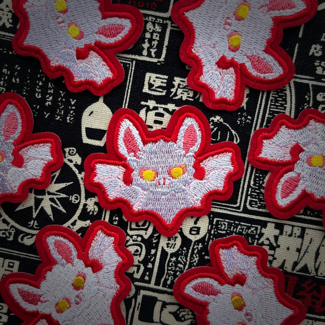 Spooky Vampire Snow Bat Embroidered Patch - Etsy