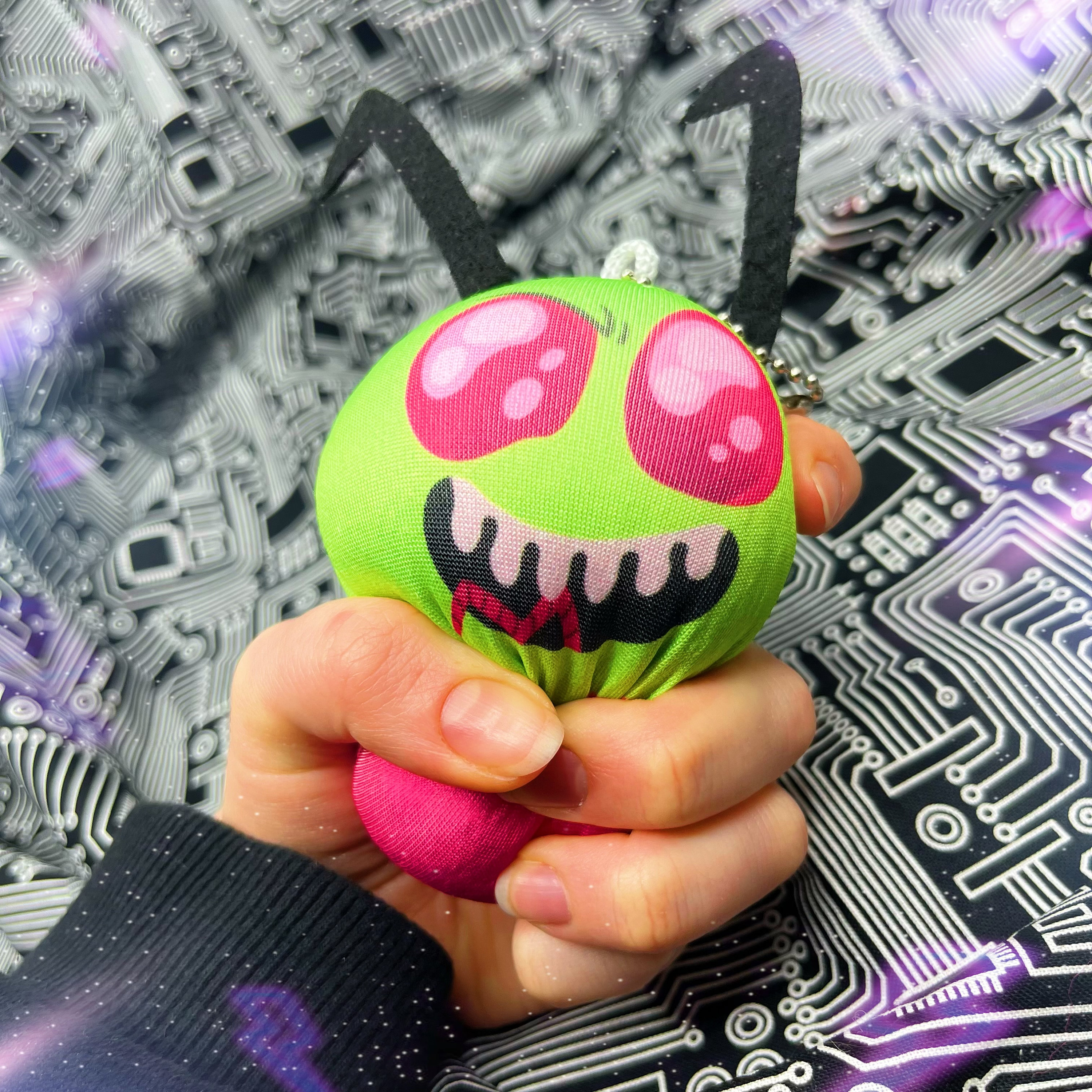Alien Invader Zim Manjuu Keychain - Etsy