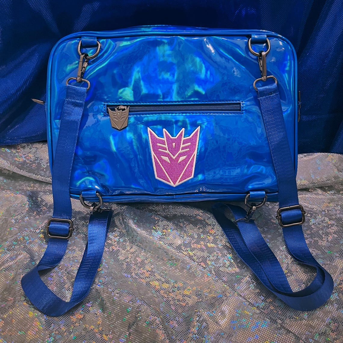 LIMITED QUANTITY Transformers Holographic Blue Soundwave Itabag ...