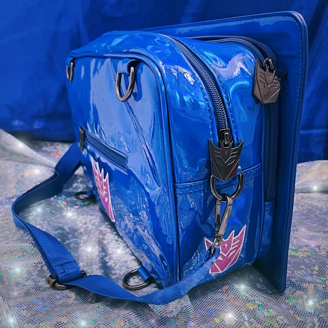 LIMITED QUANTITY Transformers Holographic Blue Soundwave Itabag ...