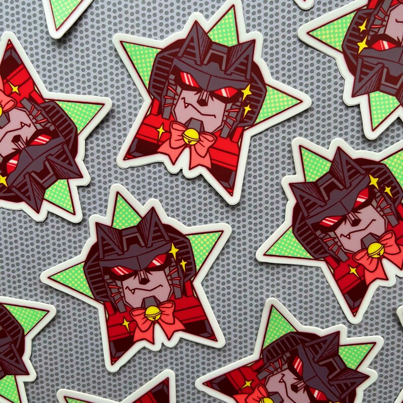 Neko Starscream Transformer Sticker - Etsy