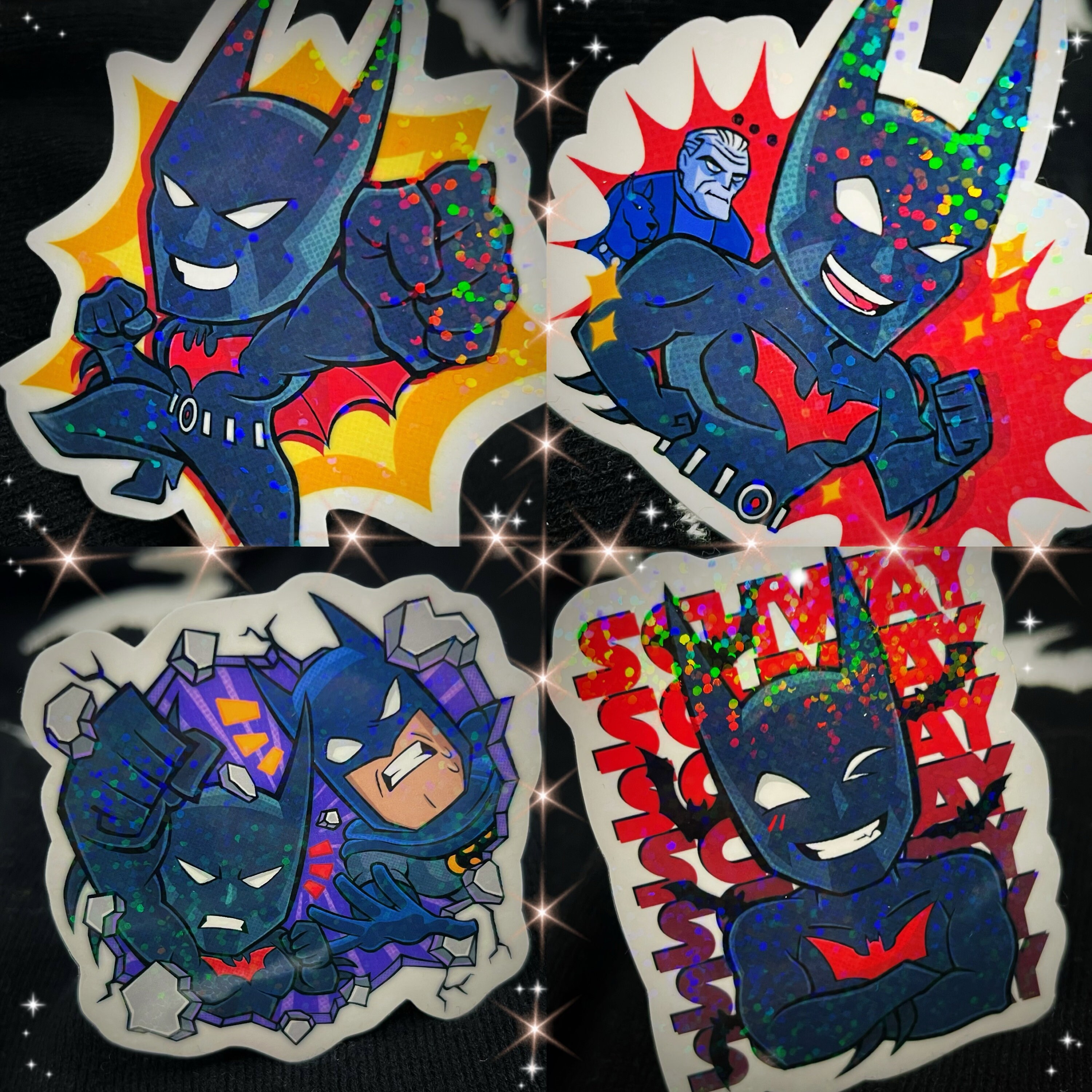 Bat's and Friends Comic Book Sticker Pack - Etsy