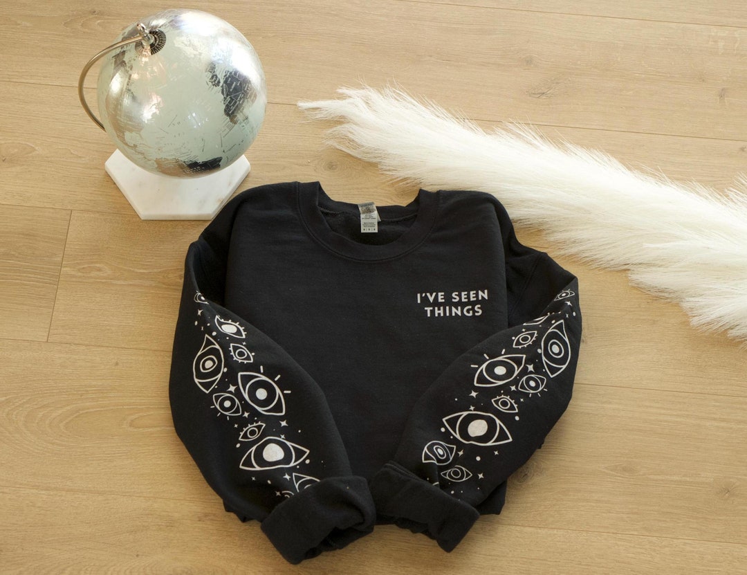 Spooky Eye Sweatshirt: Whimsigoth Gothic Star Shirt, Evil Eye, Cozy ...