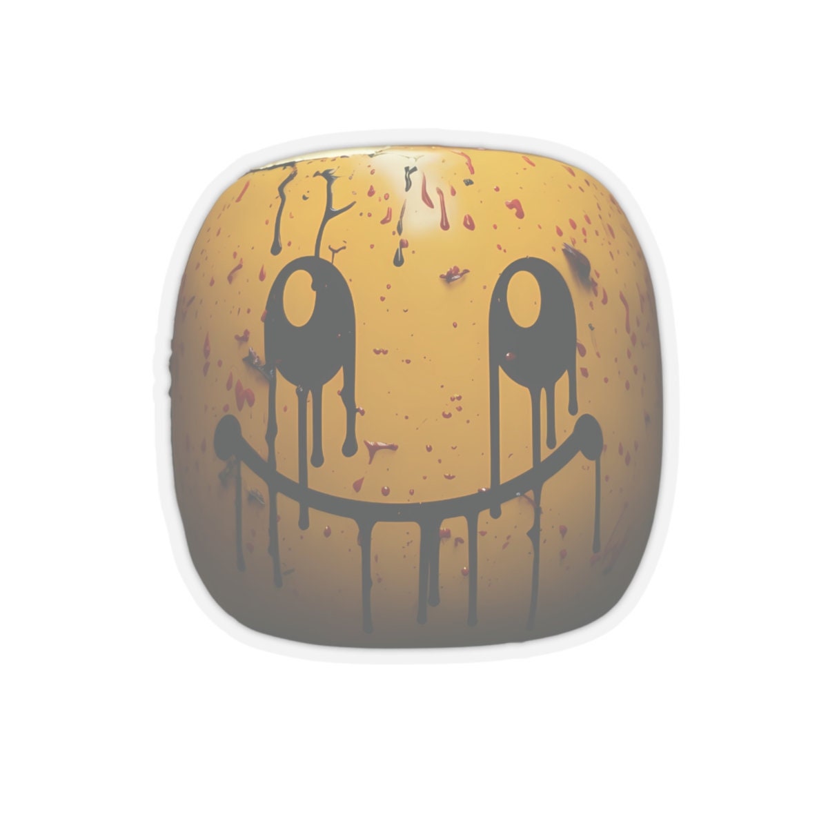 Smiley Face Not Happy Disturbing Fake Bloody Creepy Weirdcore - Etsy