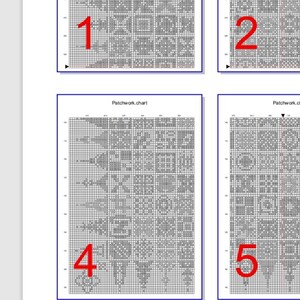 Patchwork Cross Stitch Pattern PDF Pattern DMC Cross Stitch Pattern - Etsy