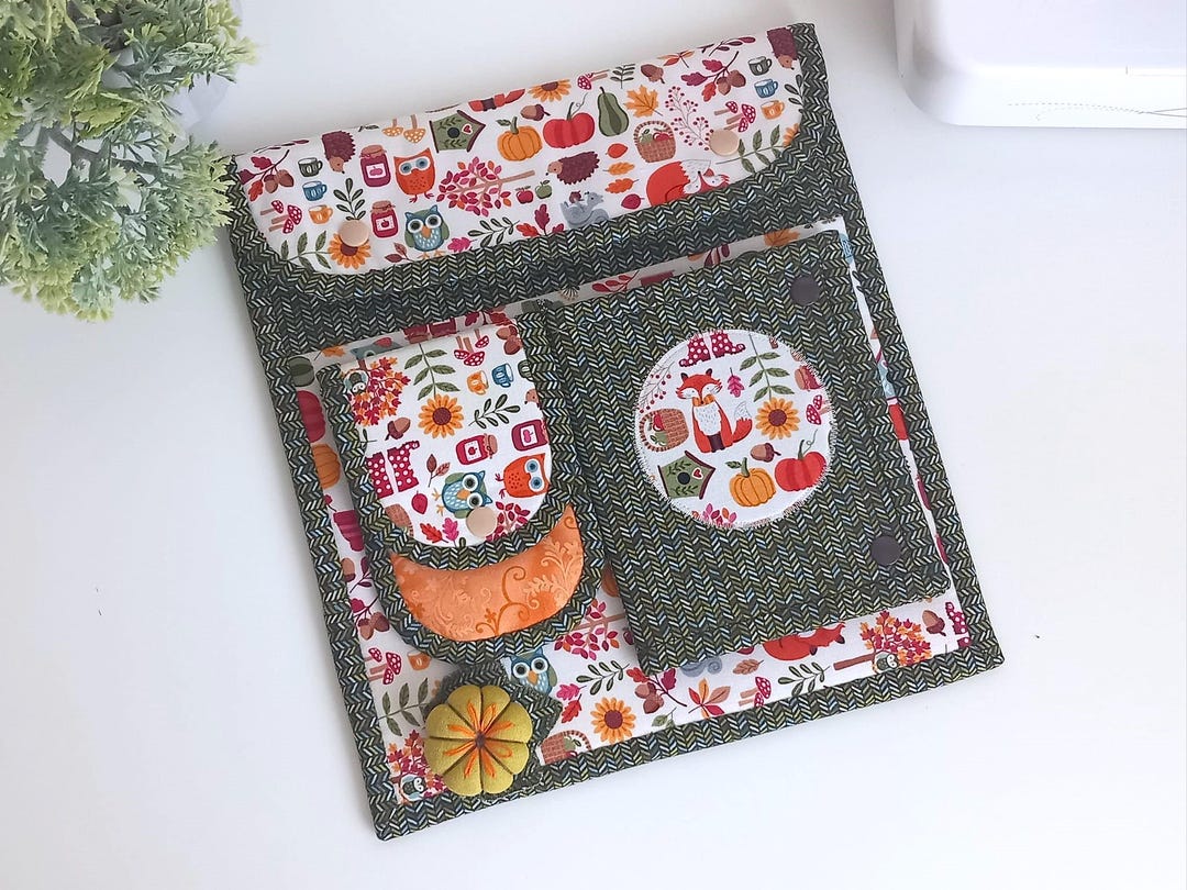 Set Double Sided Project Bag for Cross Stitch, Scissors Case, Thread ...