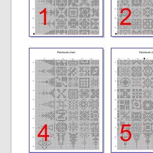 Patchwork Cross Stitch Pattern PDF Pattern DMC Cross Stitch Pattern - Etsy