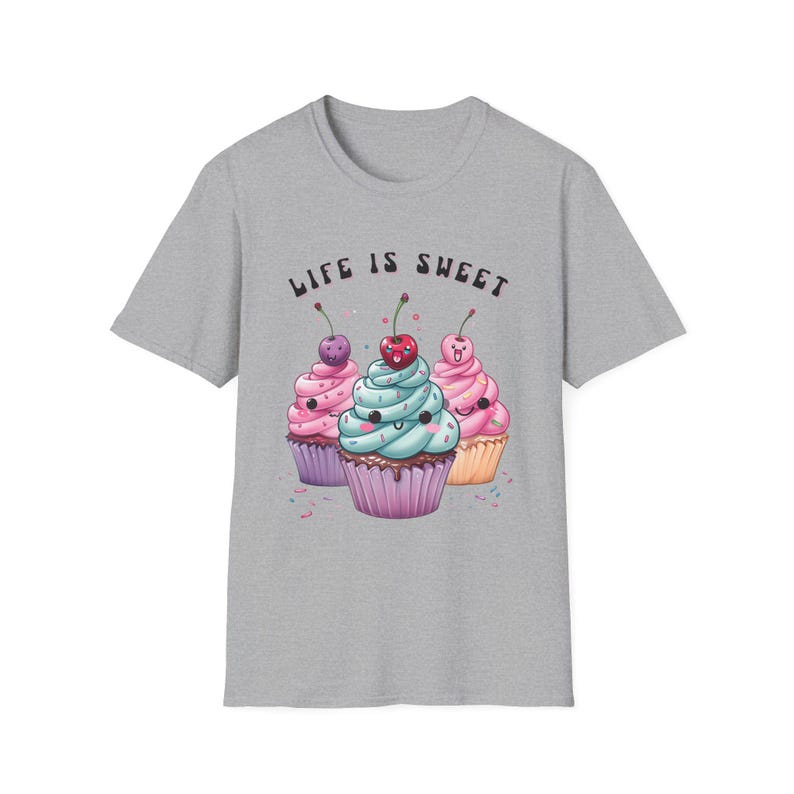 Cartoon Cupcakes T-shirt: Life is Sweet Graphic Tee - Etsy