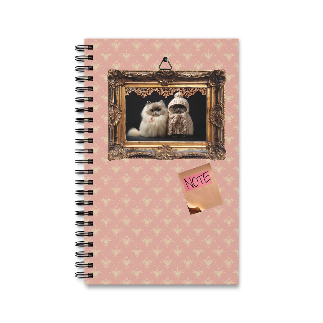 Notebook - Cute Cats #3 - Spiral Journal, Blank, Dot Grid, Lined, Task ...