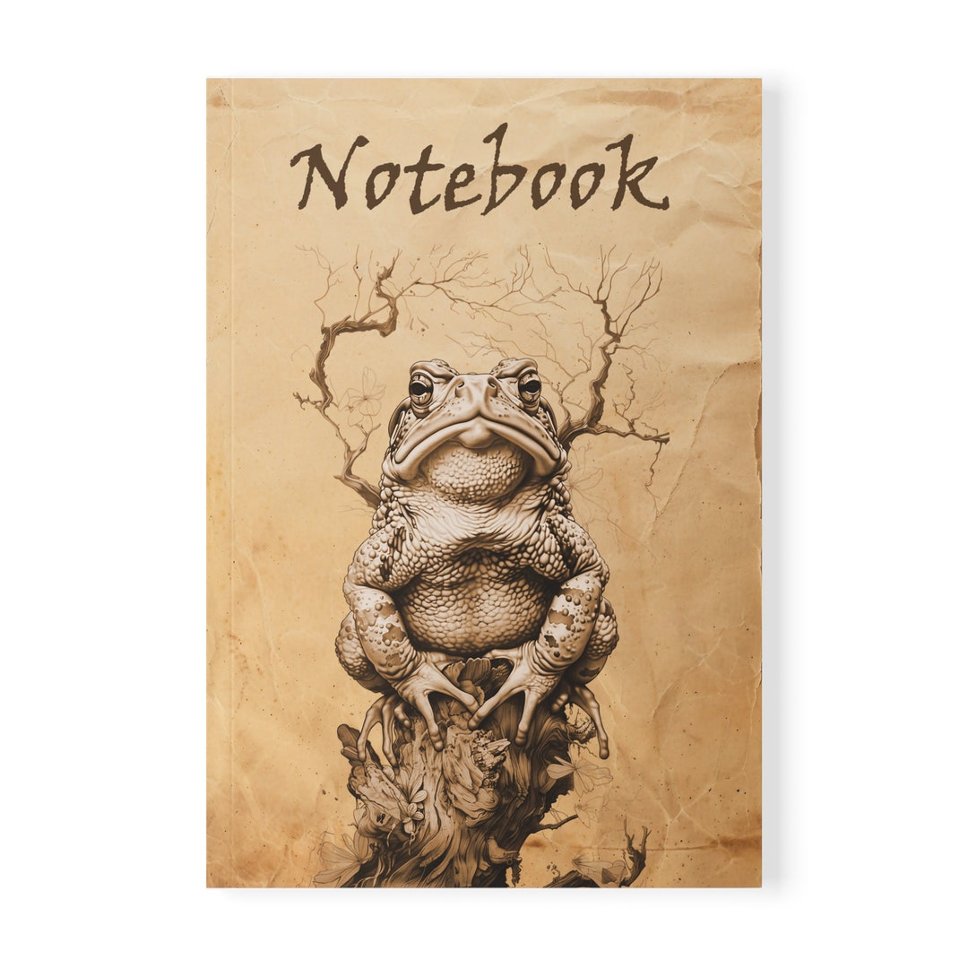 Notebook A5 - Vintage Style, Toad, Softcover A5 (5.9" X 8.3"), 150 ...
