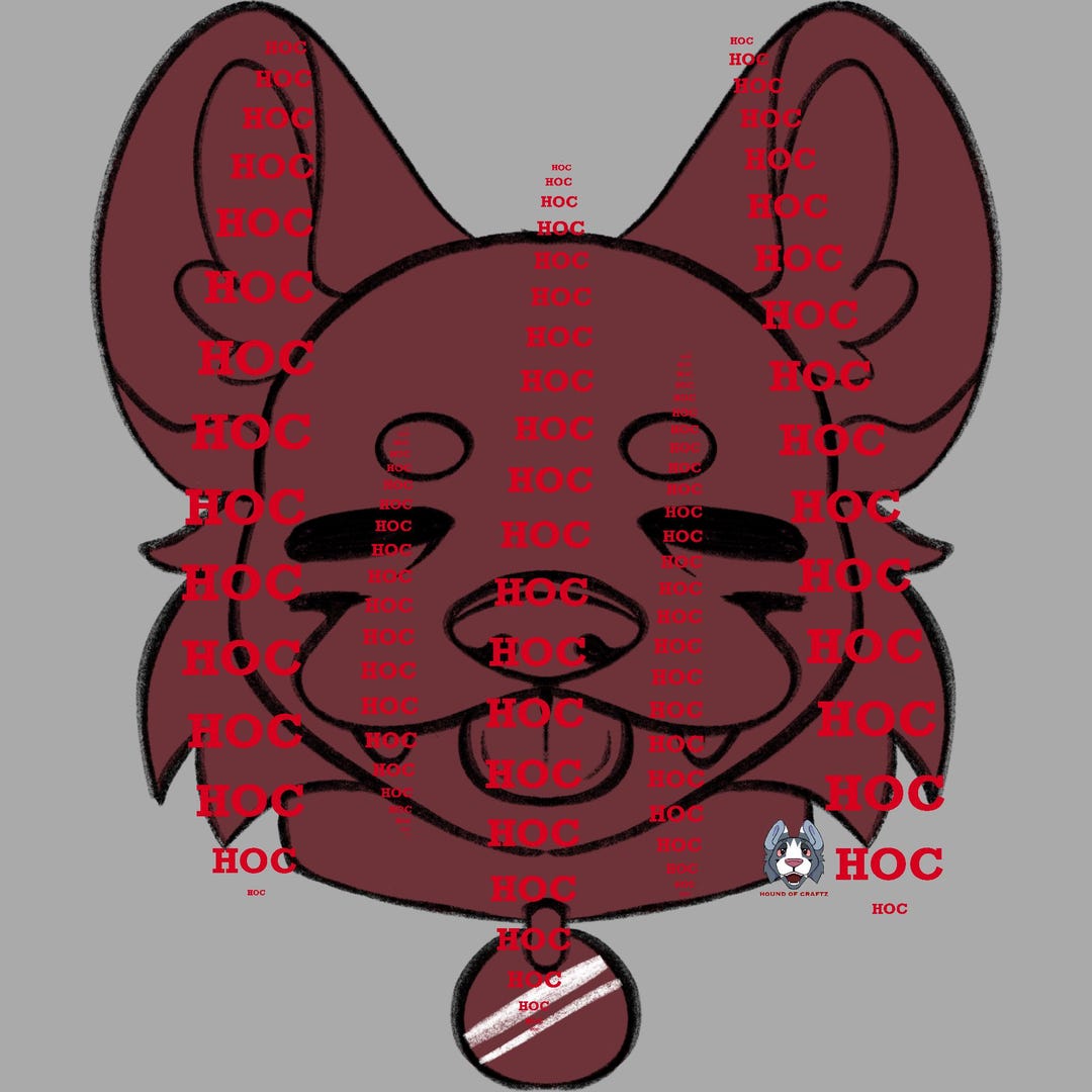 Collared Hyena Icon Base (PSD & PNG) - Etsy UK