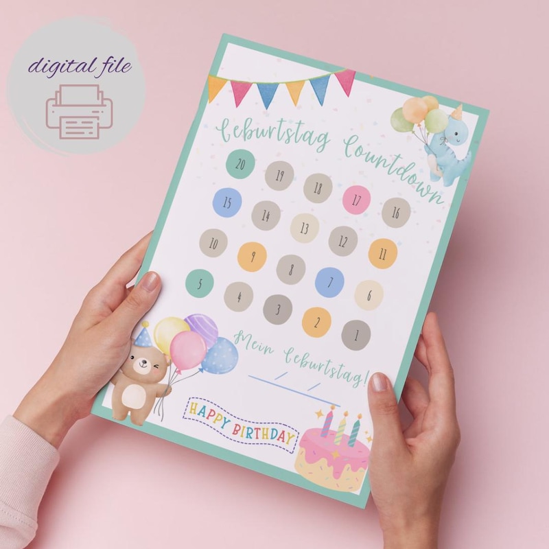 Countdown zum drucken - Etsy.de