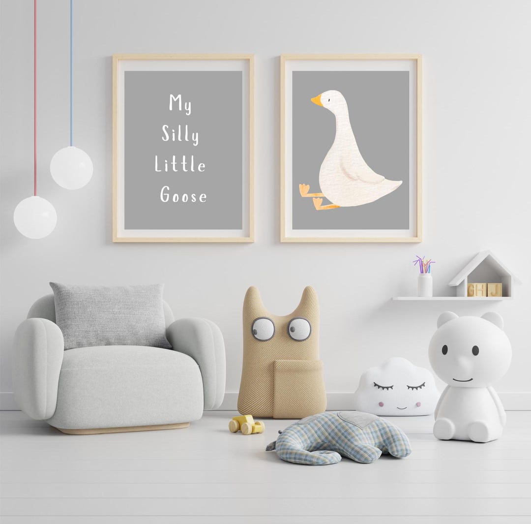 My Little Silly Goose Poster for Kids Room – Instant Download – Digital ...