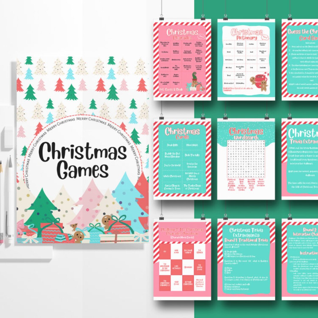 Christmas Games Bundle Extravaganza: Festive Printable Bundle for ...