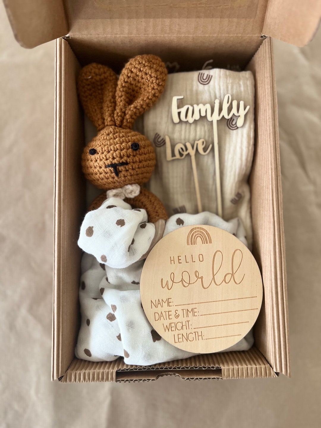 Birth Gift Box, Gift for Baby Shower, Gift Idea for Expectant Parents ...