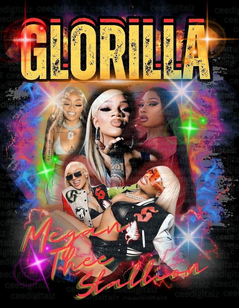 Glorilla X Megan Tribute Artwork Design - Etsy