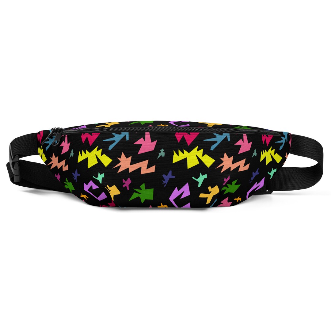 Fantastic Colorful Fanny Pack. Waist Bag With Abstract Print. Urban ...