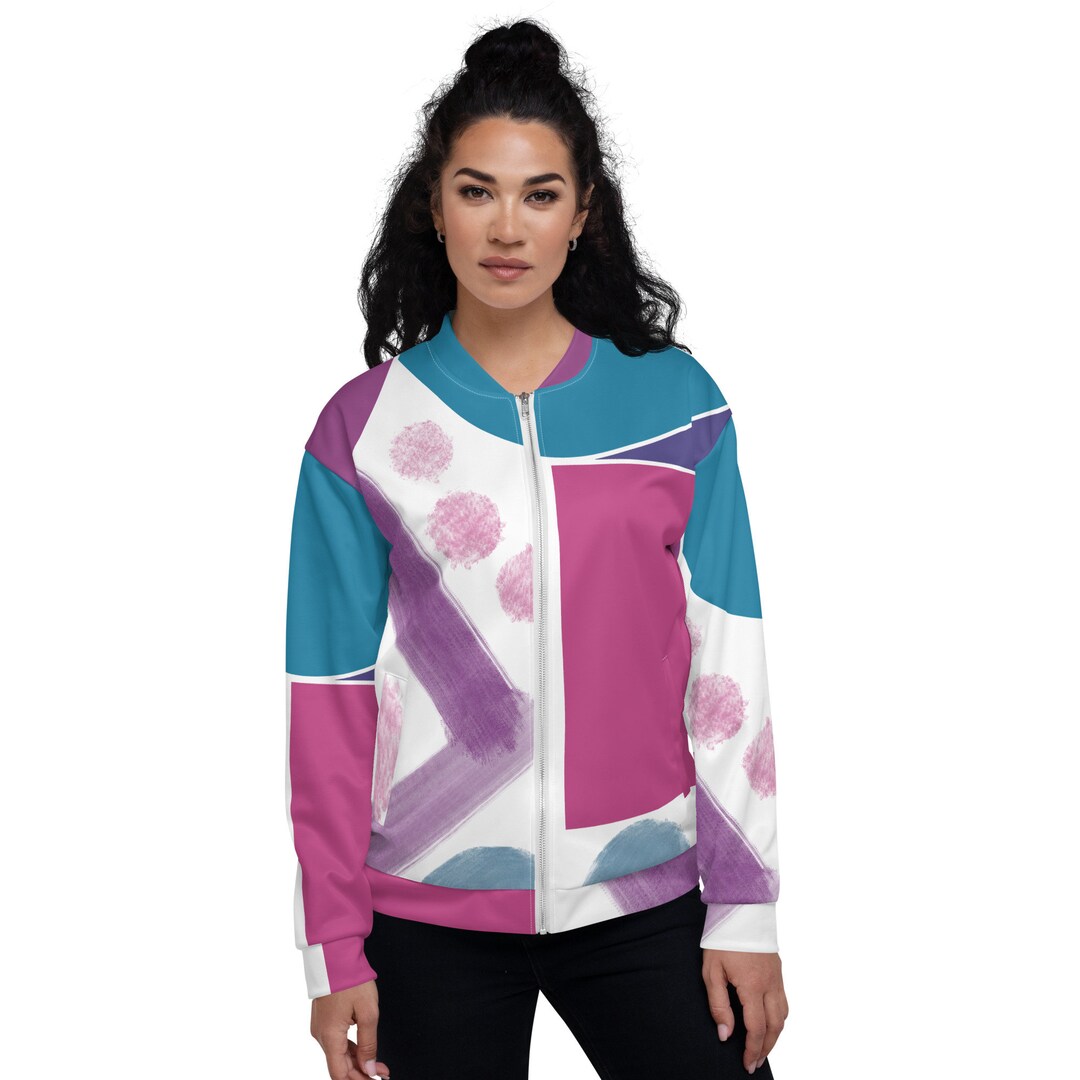 Abstract Bomber Jacket - Unleash Urban Chic With an Artistic Twist ...