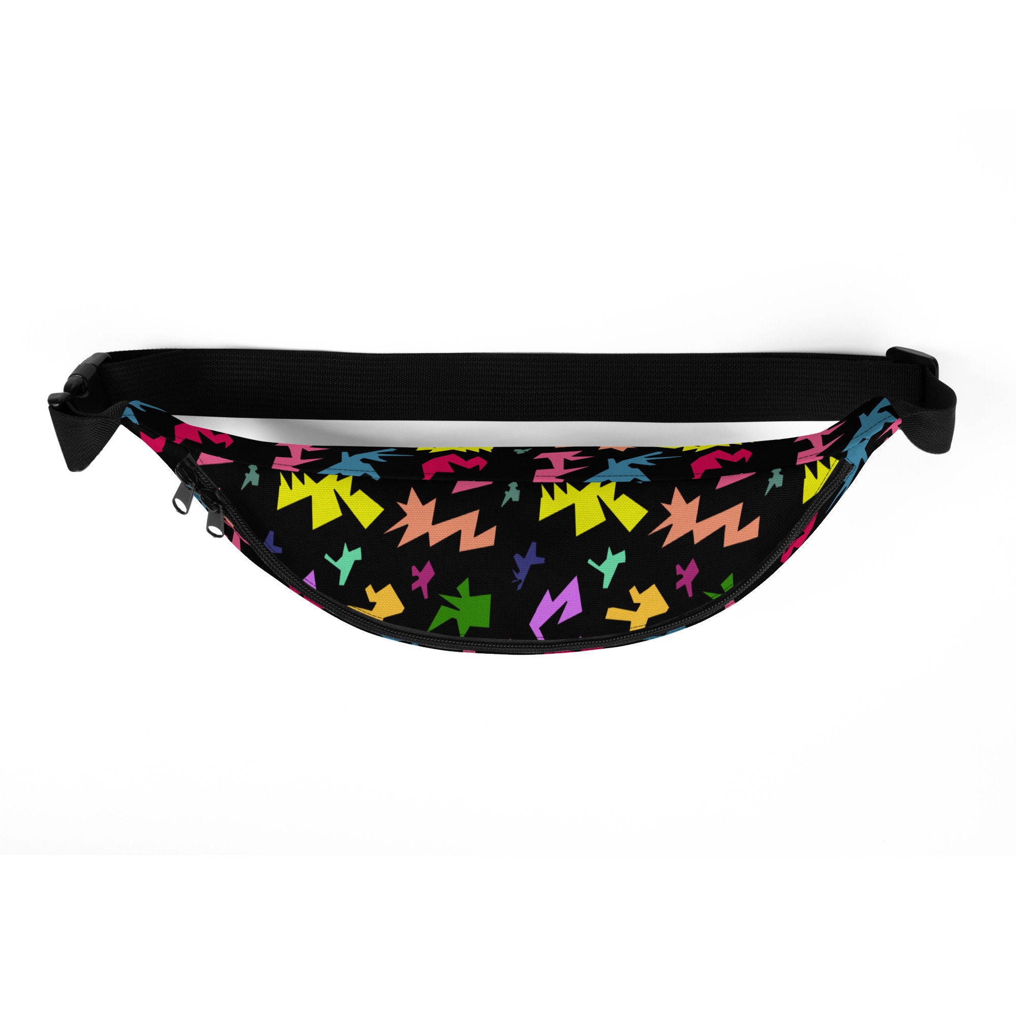Fantastic Colorful Fanny Pack. Waist Bag With Abstract Print. Urban ...