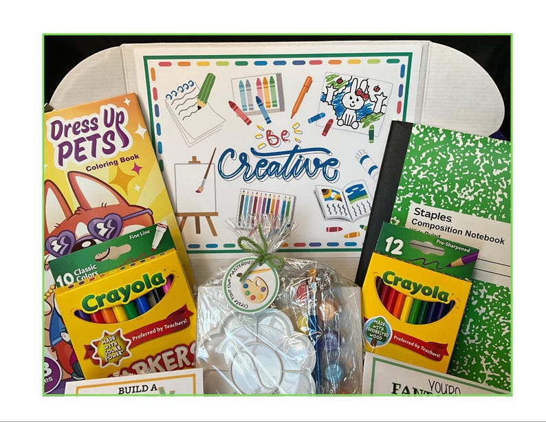 Arts & Crafts Care Package- Art Supplies Gift Box for Kids - Etsy