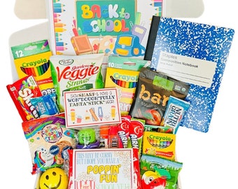 Back to School Gift Box Custom School Care Package Custom Pencil Box ...